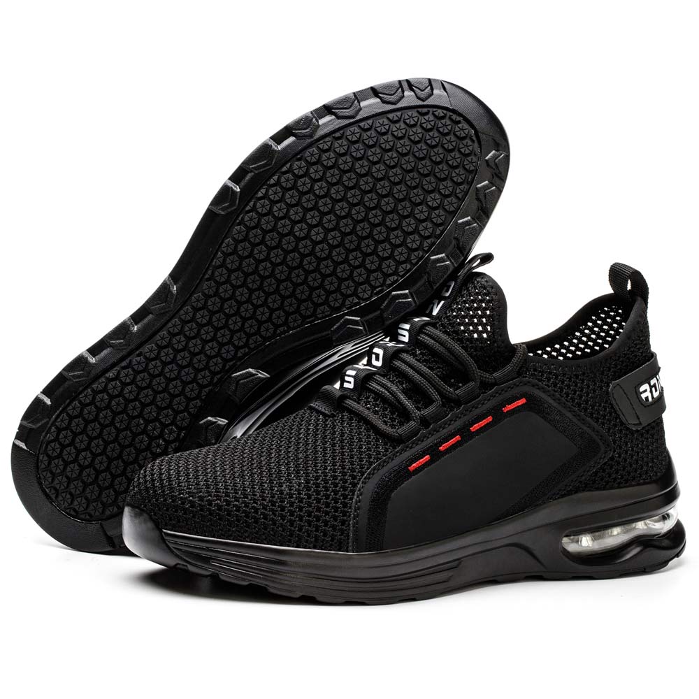 Sikkerhedssko Arbejdssko Letvægts Herre Damer | Luna Black – Rona Shoes